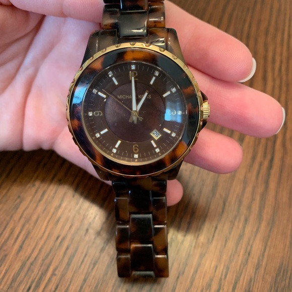 Michael Kors | Accessories | Michael Kors Tortoise Shell Watch | Poshmark